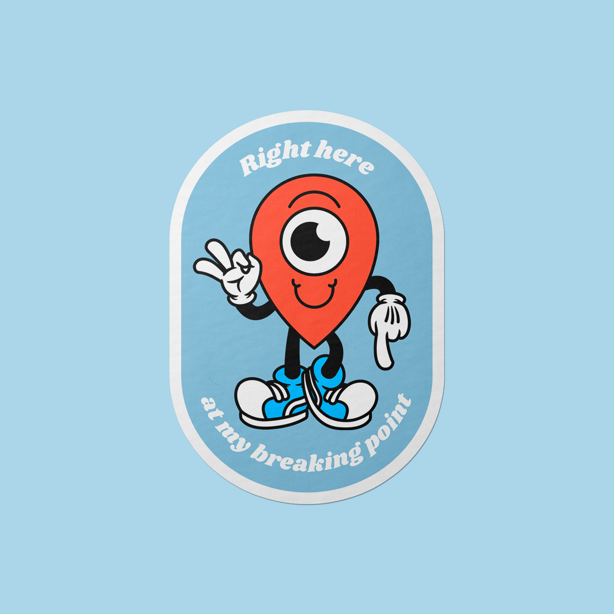 At My Breaking Point Vinyl Sticker – Gobi Prints Co.